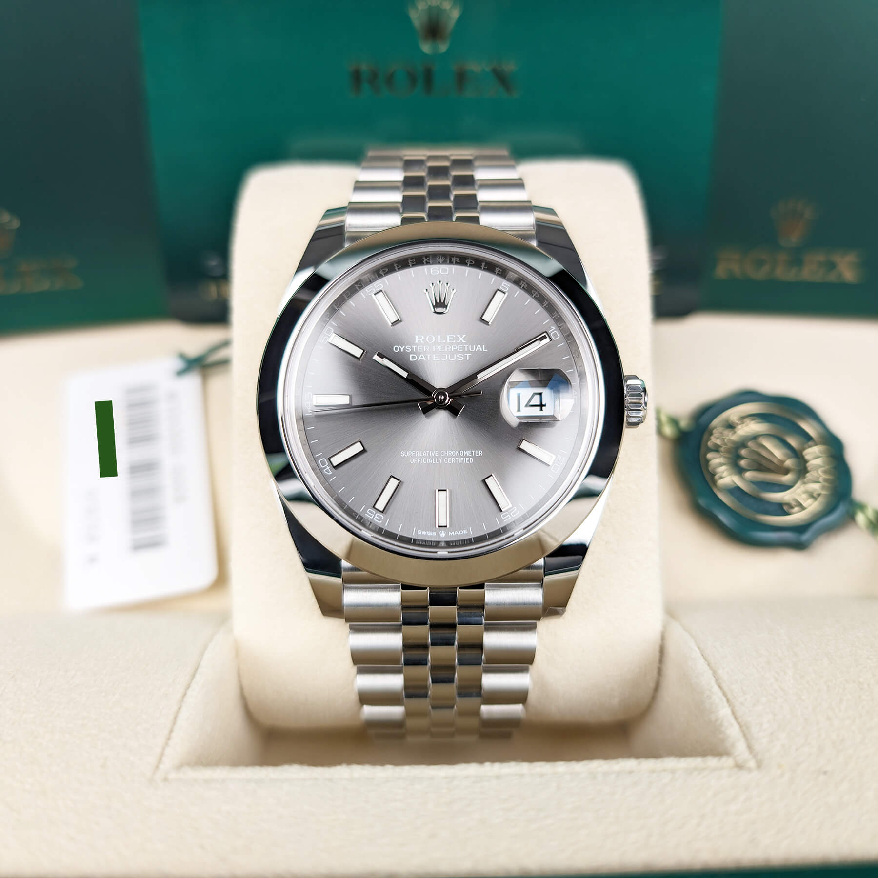 Rolex Datejust 41 Slate Gray 126300 | Brand New | Complete